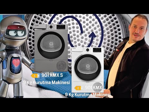 901 KMX - 901 KMX S  Arçelik Yeni Kurutma Makinesi / 9 Kilo Kurutma Makinesi Arçelik Isı Pompalı 