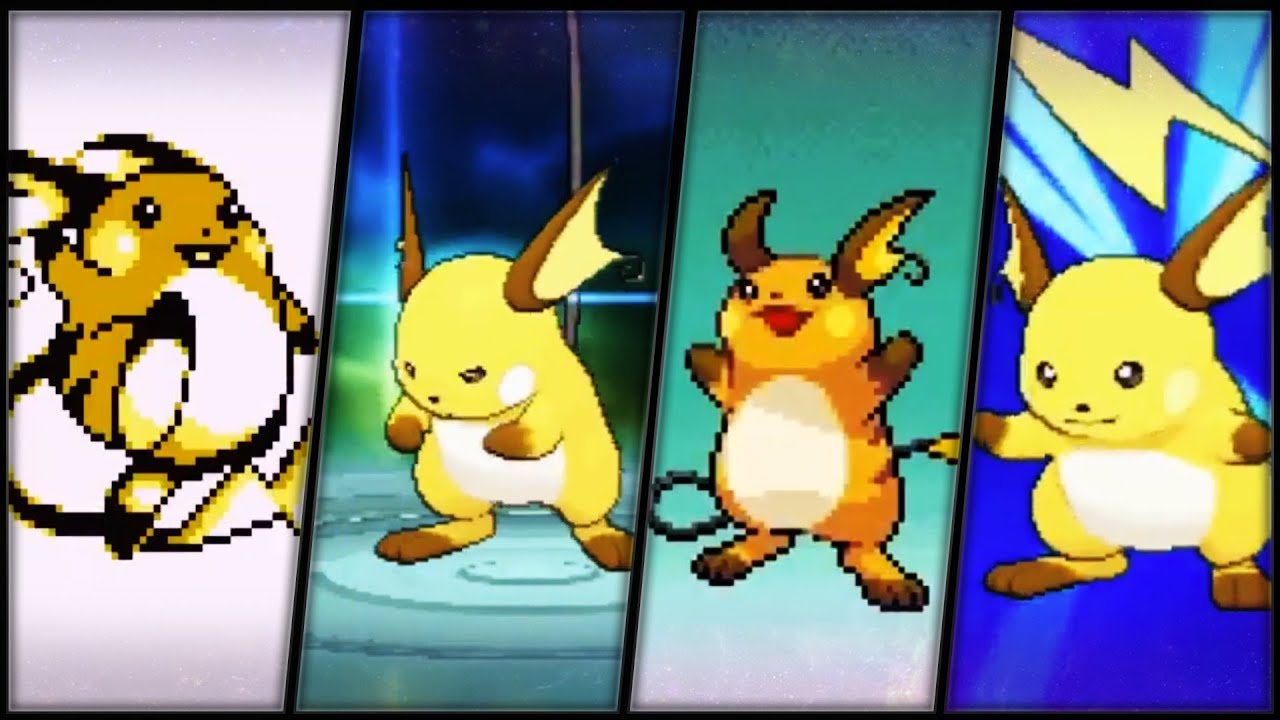 Evolution of All Pokemon Evolution Animations in All Pokemon Games from ...