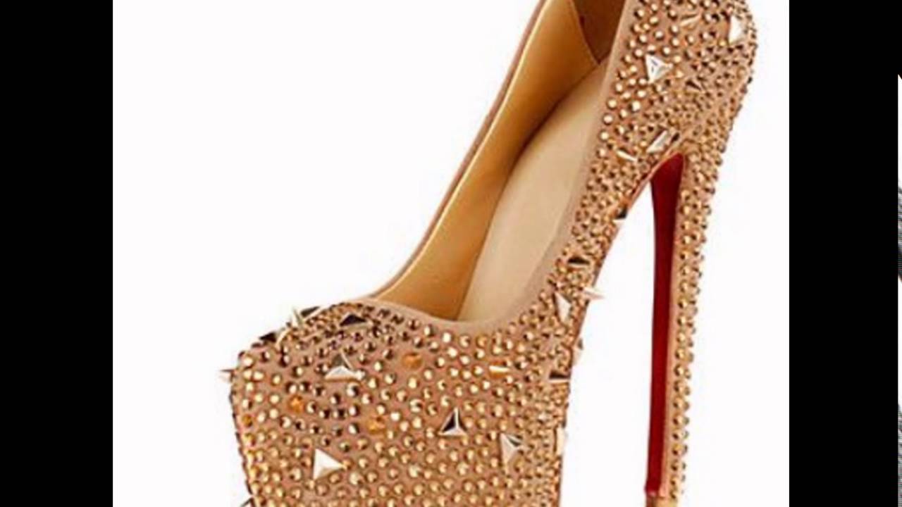 Zapatos hermosos tacón de aguja para damas modernas - YouTube