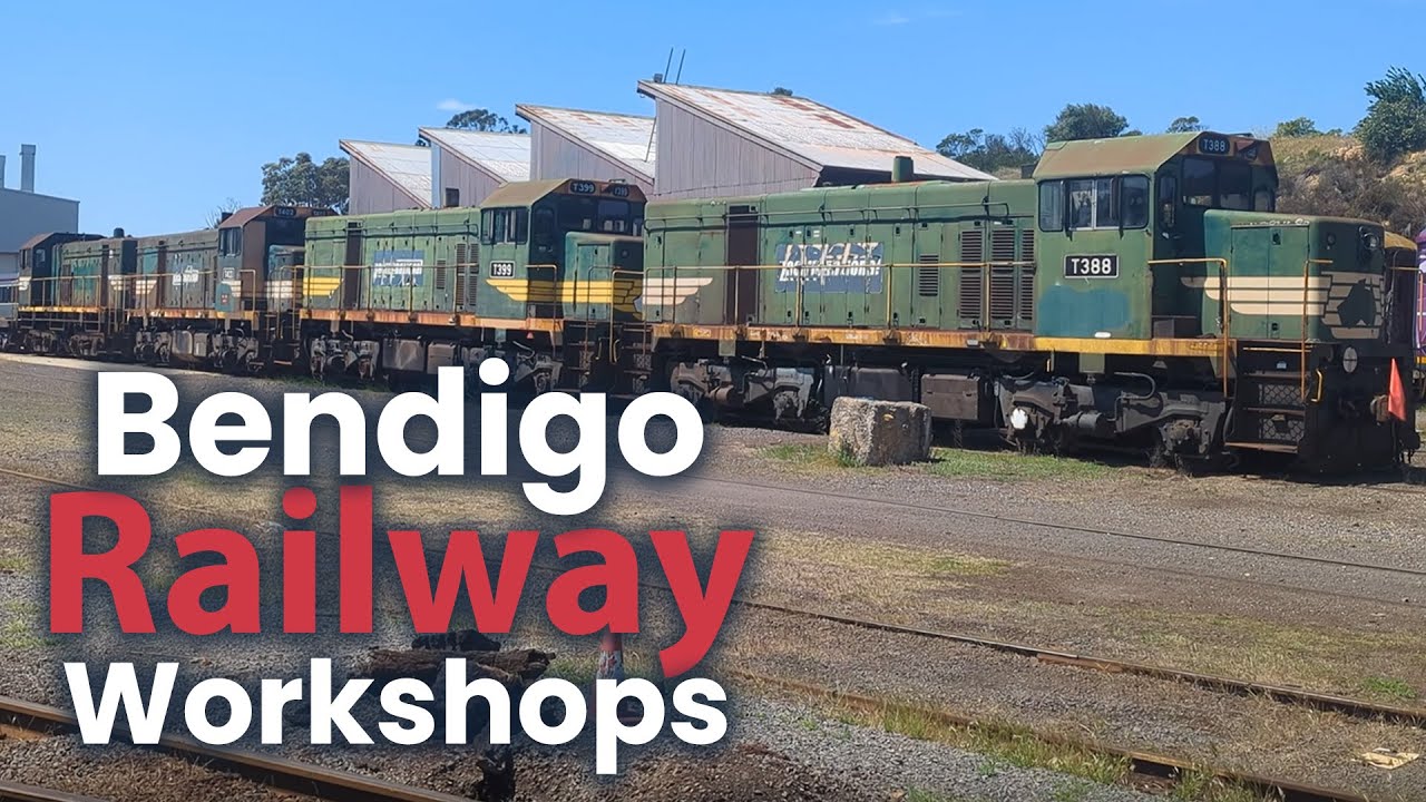 Bendigo Rail Workshops - Train Storage & Scrapping facility - YouTube