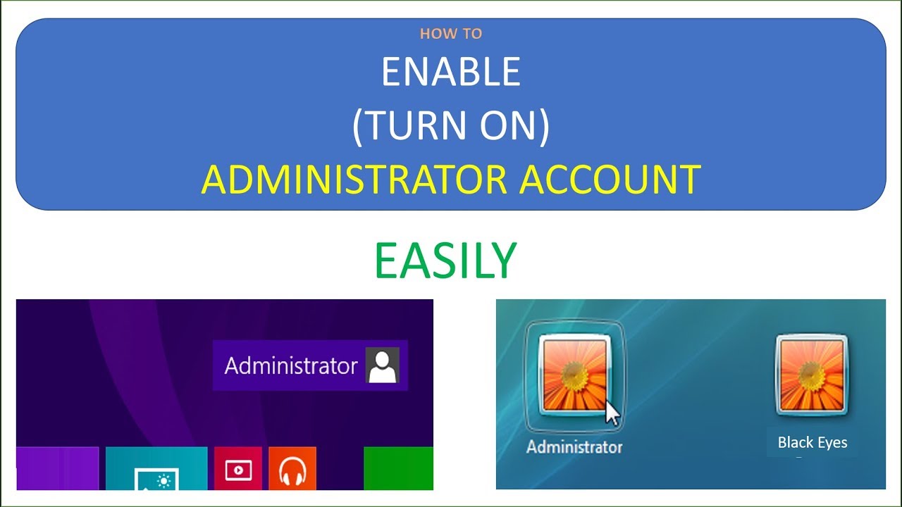 HOW TO ENABLE ADMINISTRATOR ON WINDOWS 10 - YouTube