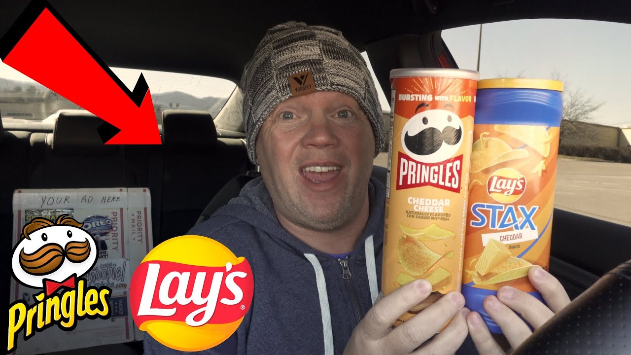 Pringles Cheddar vs Lay's Stax Cheddar (Reed Reviews) - YouTube