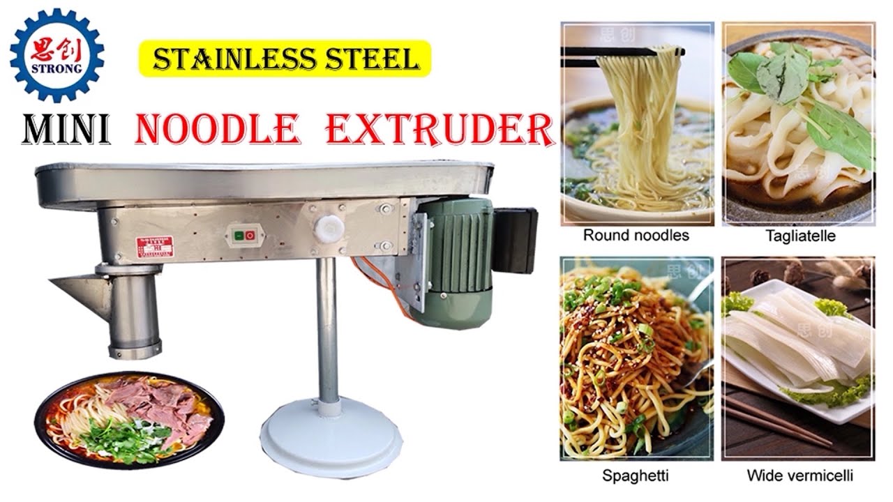 Mini Stainless Steel Noodle Extruder Machine - YouTube