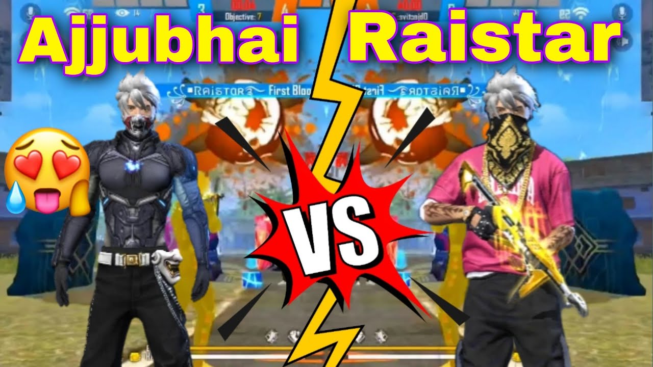 Ajjubhai VS Raistar Who Wins | Total gaming vs Raistar | Freefire Newzz ...