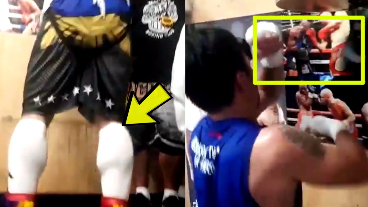 Manny Pacquiao Huge Calves & Lightning Hands At The Wild Card Gym - YouTube