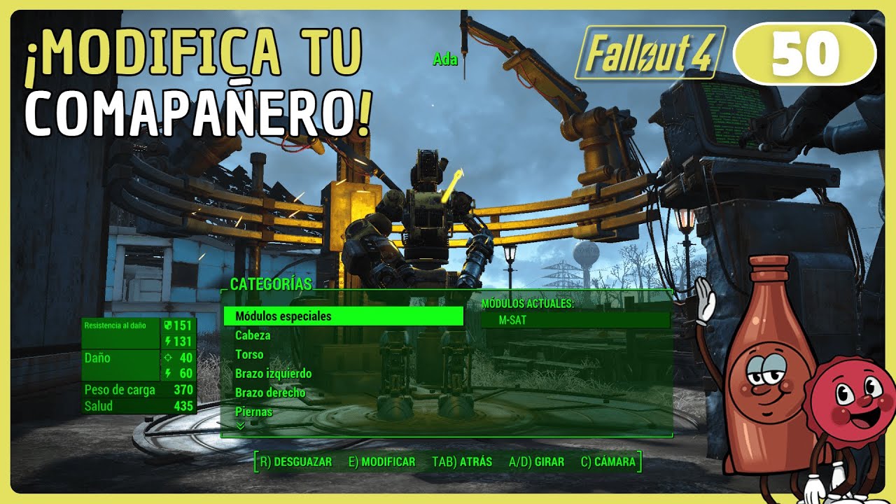 MEJORAMOS A NUESTRO COMPAÑERO | Gameplay Fallout 4 #50 - YouTube