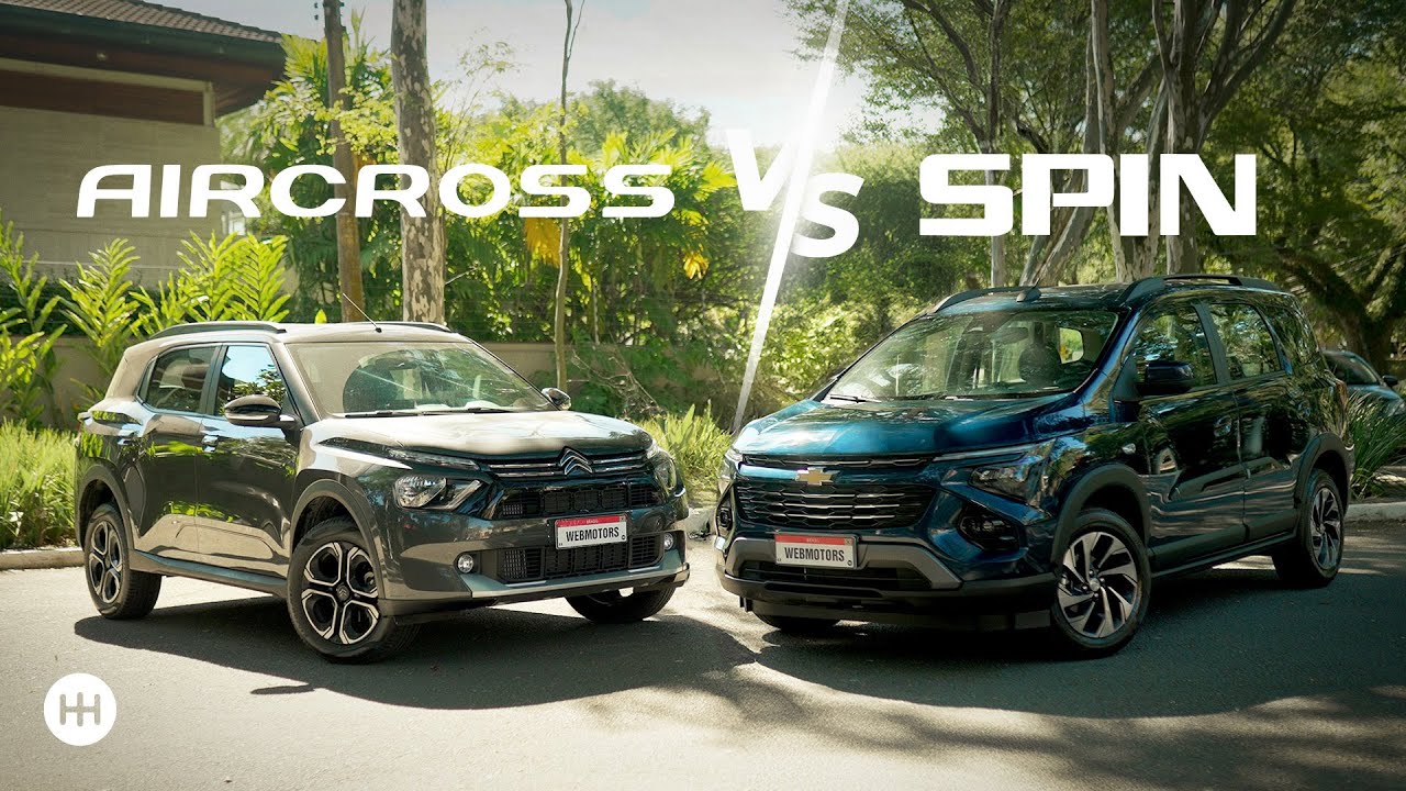 Chevrolet Spin x Citroën C3 Aircross: QUAL É O MELHOR CARRO DE SETE ...