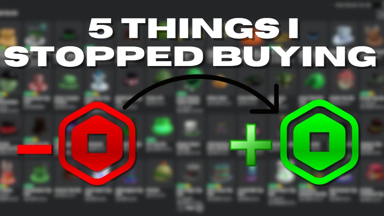 5 things I stopped buying on ROBLOX (Could save you THOUSANDS of ROBUX ...