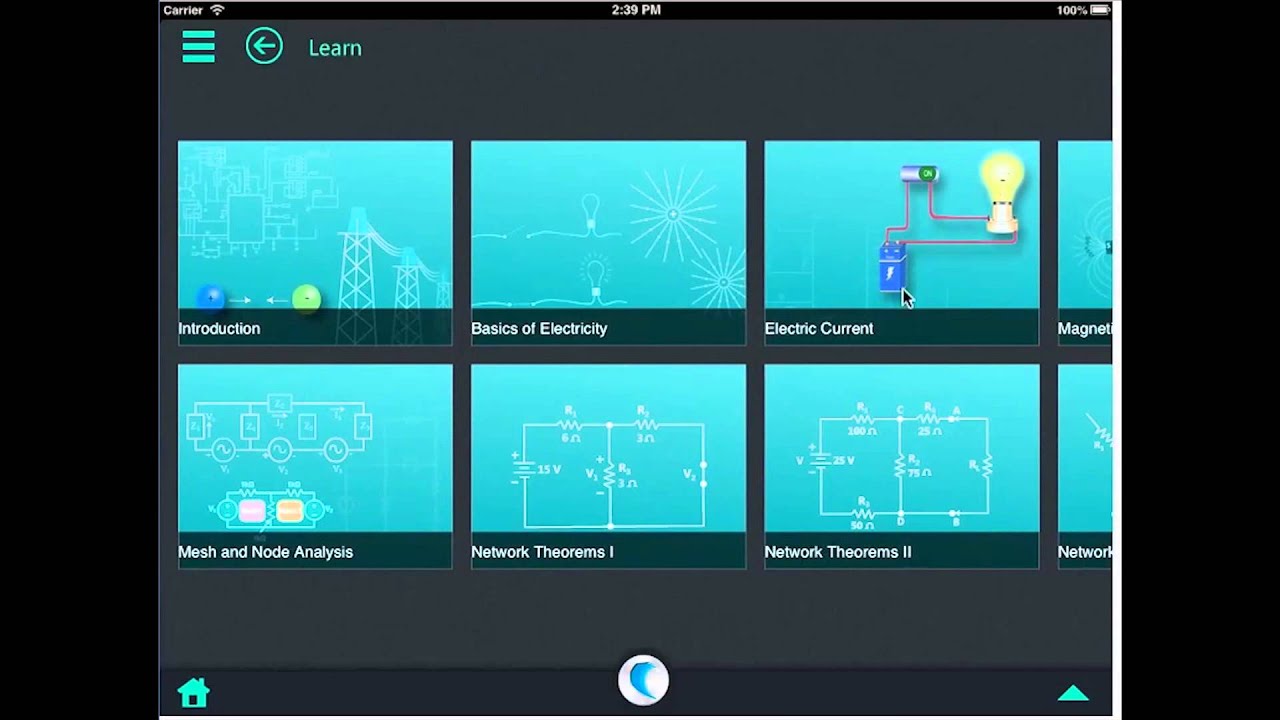 Demo of Electrical Engineering 101 App on iPad - YouTube