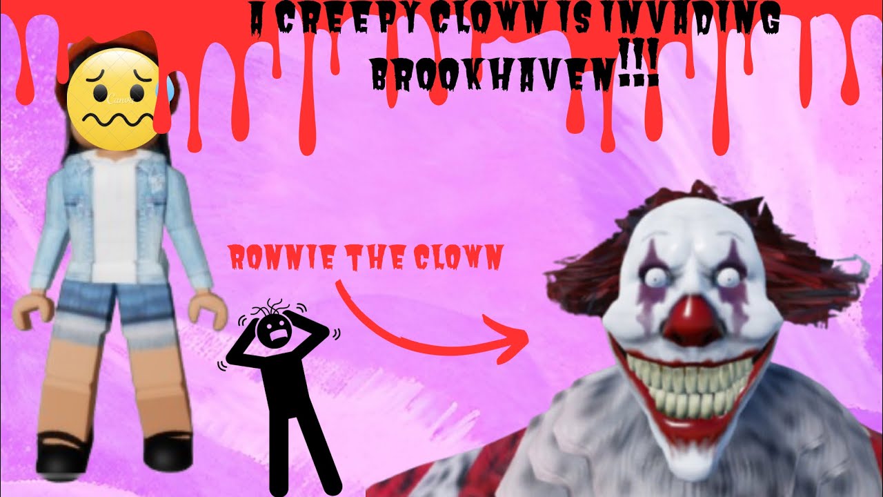 Ronnie the clown is attacking #brookhaven #roblox - YouTube