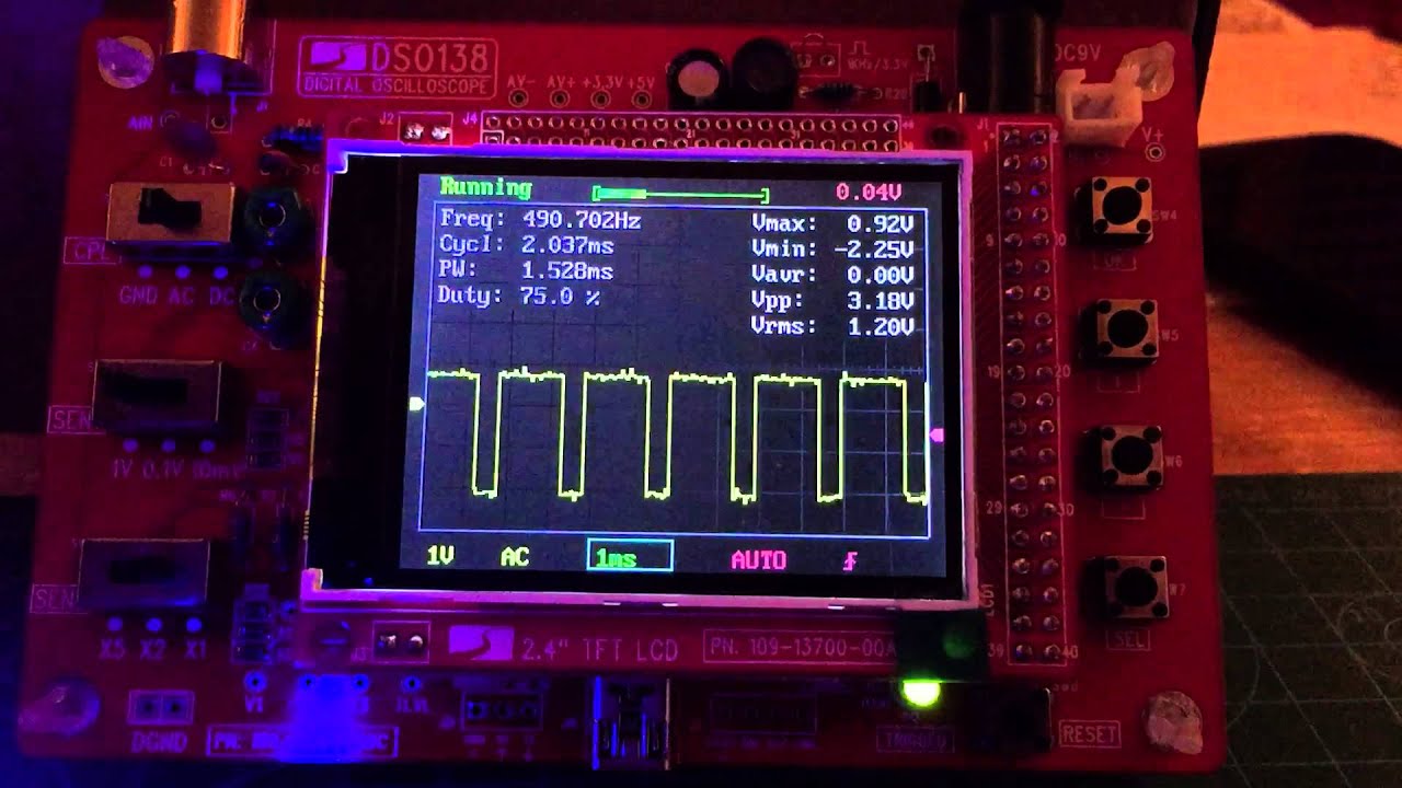 DS0138 Oscilloscope - Part 1 - YouTube