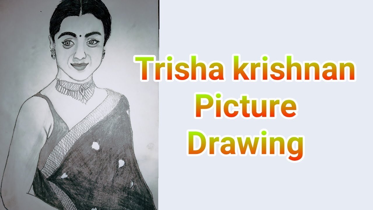 Trisha krishan Actress drawing pictures - YouTube