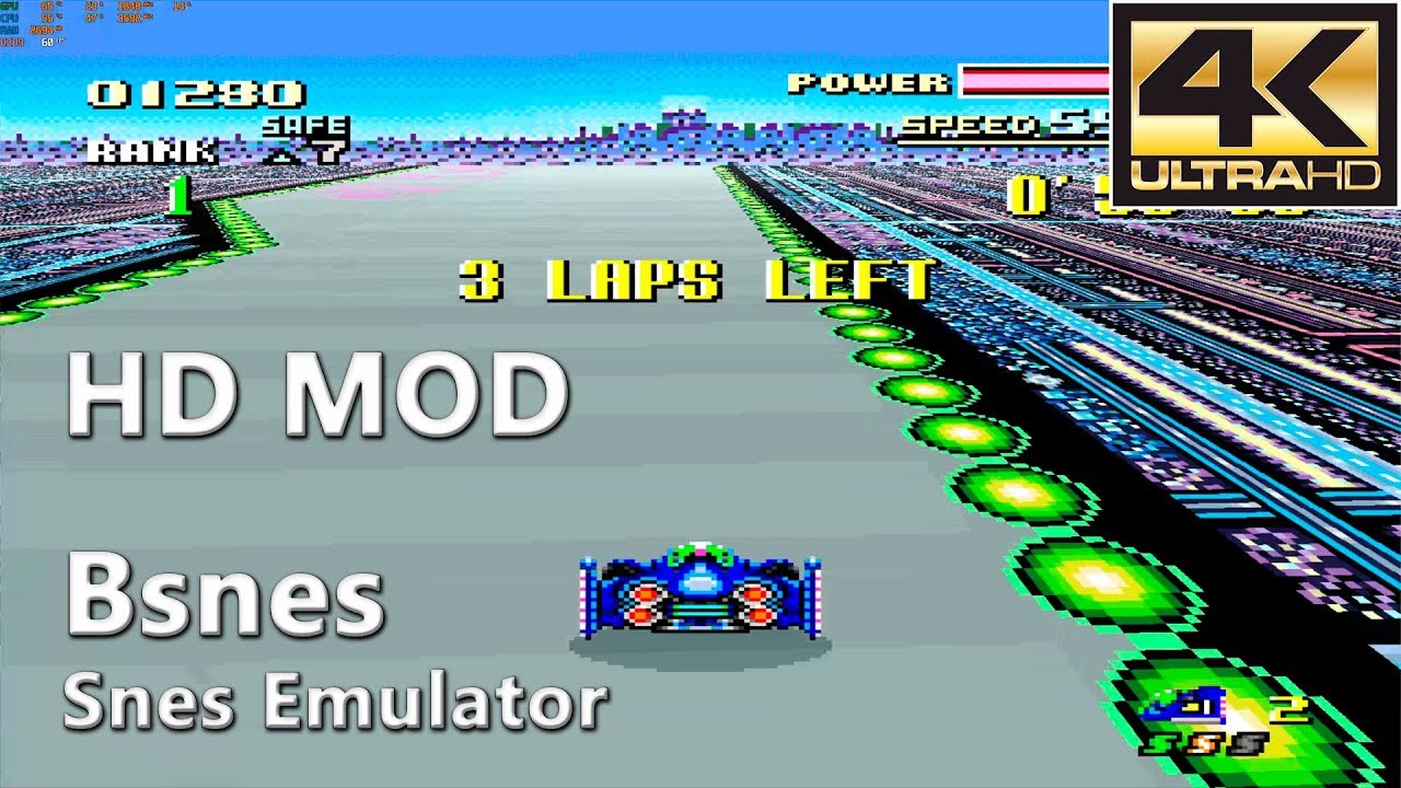 Bsnes 107.1 (HD Mode 7) | F-Zero (4K Gameplay) - YouTube