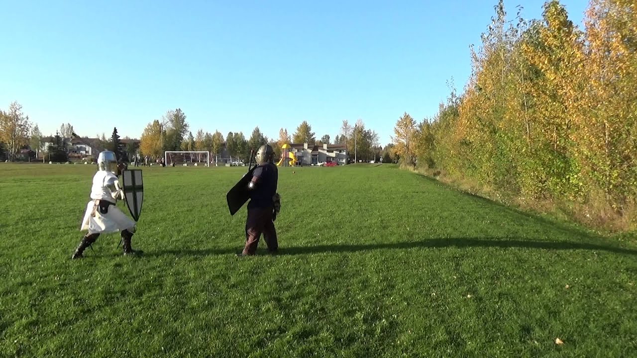 Part 2 of 2 Oertha 9-24-14 Eskalya SCA Heavy Sword Fighter Practice ...