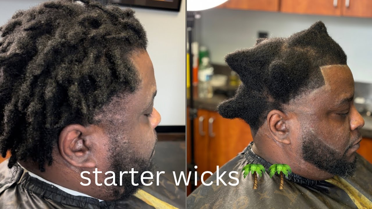 Wicks🌴/turn locs into wicks/tutorial 💈 - YouTube