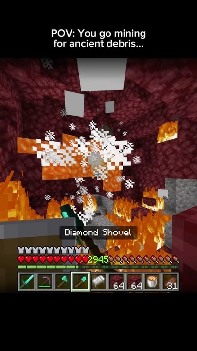 POV: You go mining for ancient debris... #minecraft #mc #shorts #short #relatable #like #sub # ...