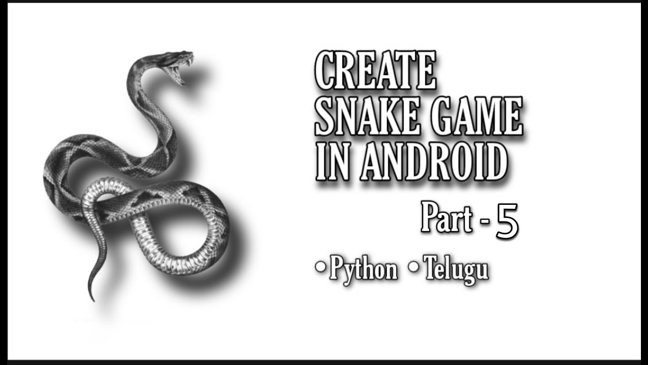 Create Snake game in python | part5 | Turtle | Telugu - YouTube