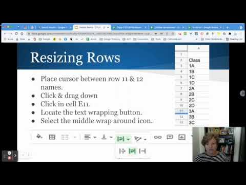 Google Sheets Beginner Part 6: Resizing Columns and Rows - YouTube