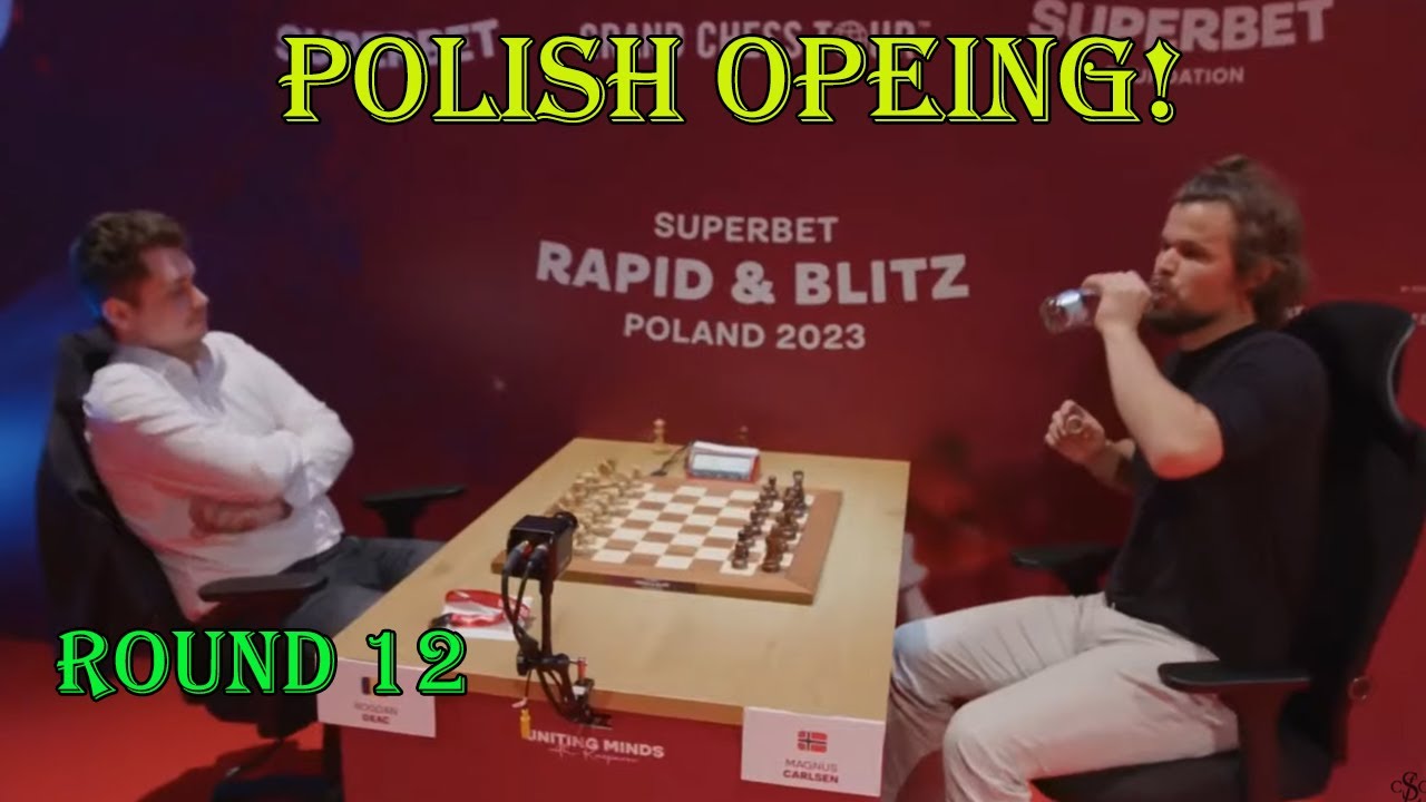 POLISH OPENING!! Bogdan-Daniel Deac vs Magnus Carlsen || Superbet Blitz ...