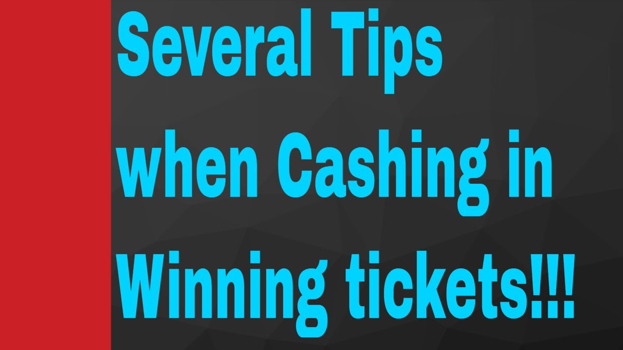 Several Tips when cashing in winning tickets!!! - YouTube