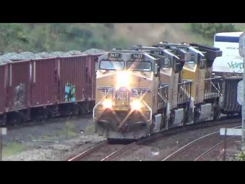 (Northbound) Union Pacific Mixed Freight Train passes through Chambers Bay / Pioneer. - YouTube