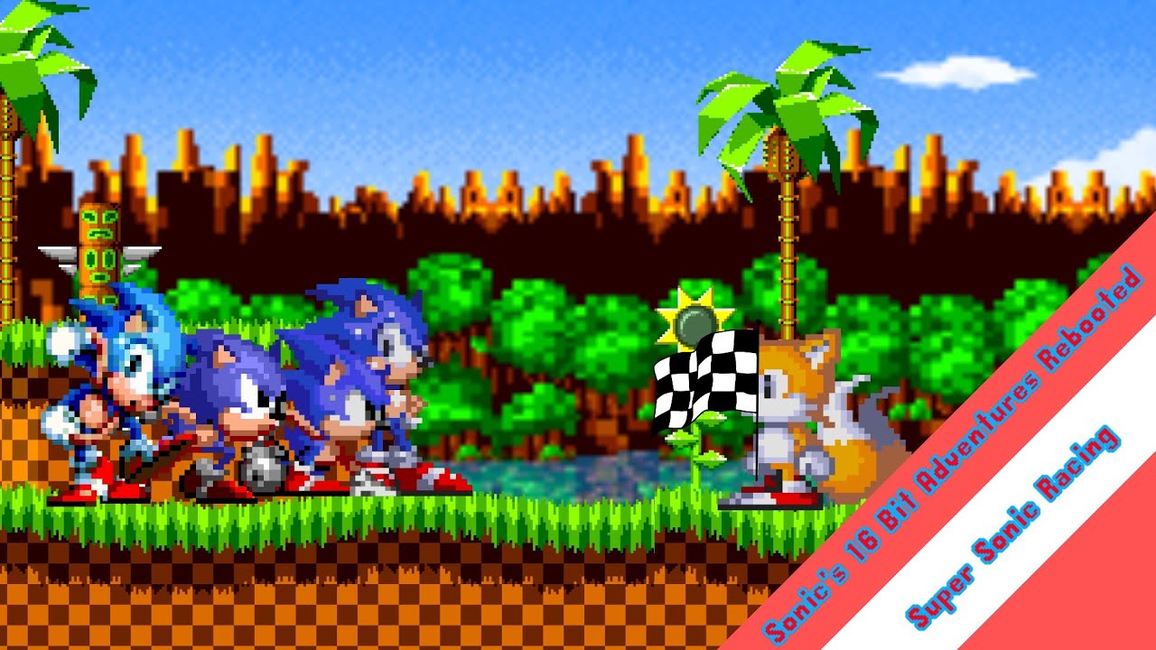 Sonic's 16 Bit Adventures Rebooted: S1 Ep1 Super Sonic Racing - YouTube