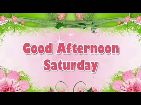 Saturday afternoon. - YouTube