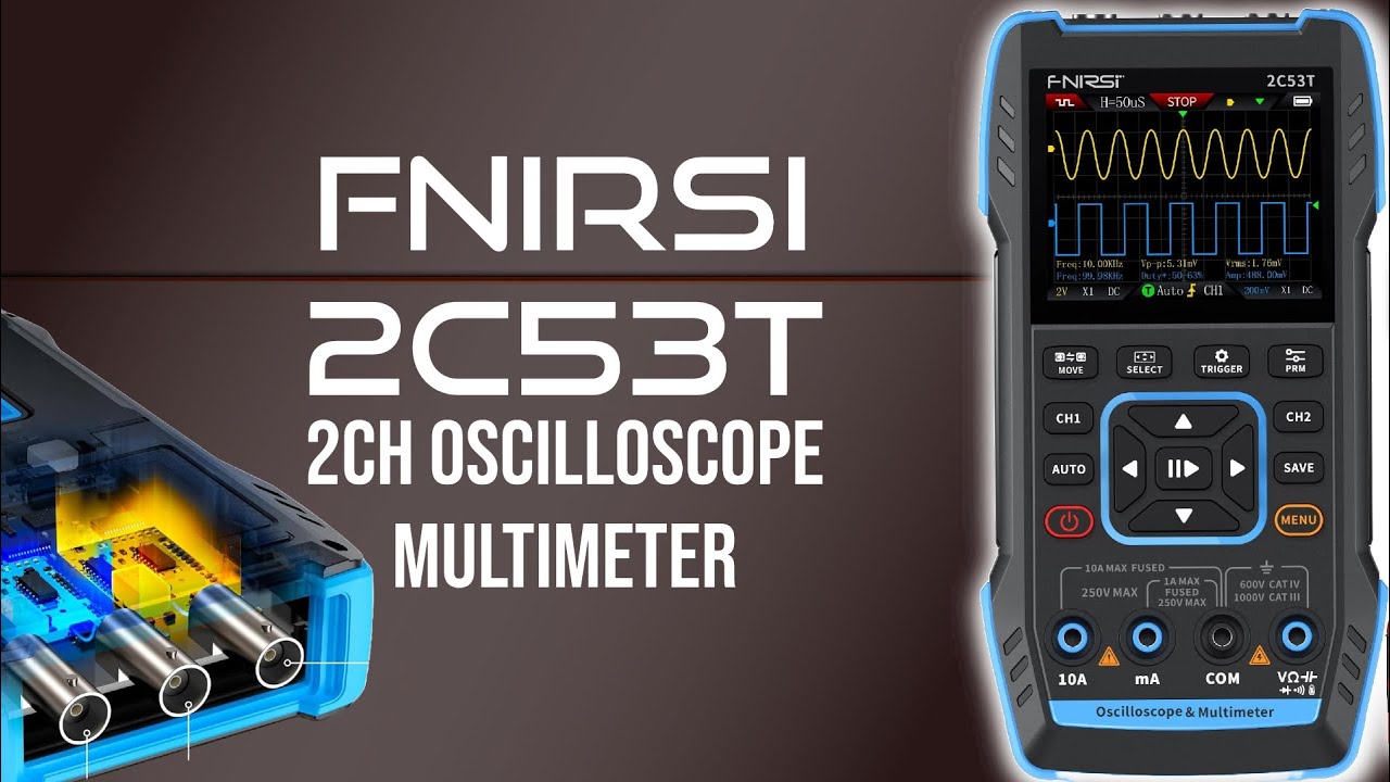 FNIRSI 2C53T 2CH OSCILLOSCOPE MULTIMETER @fnirsi #tech - YouTube