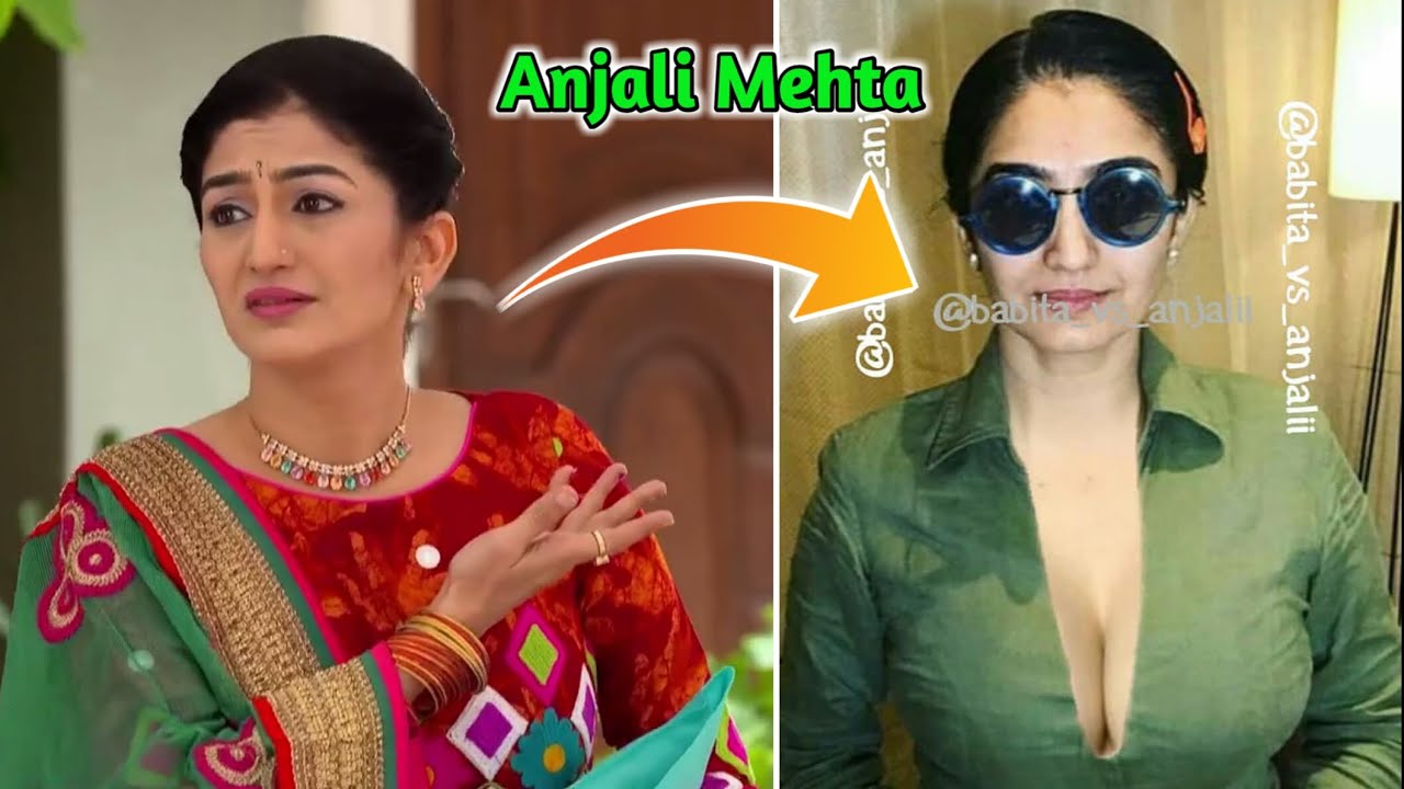 Anjali Mehta Navel Show 🤤 Saree Anjali Metha Aka Neha Metha Tmkoc