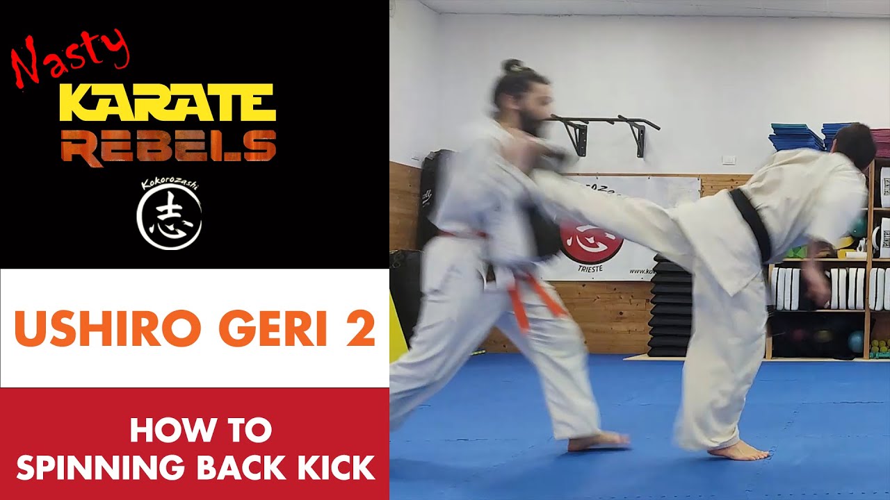Come fare il CALCIO GIRATO DIRETTO - How to SPINNING BACK KICK - ushiro ...