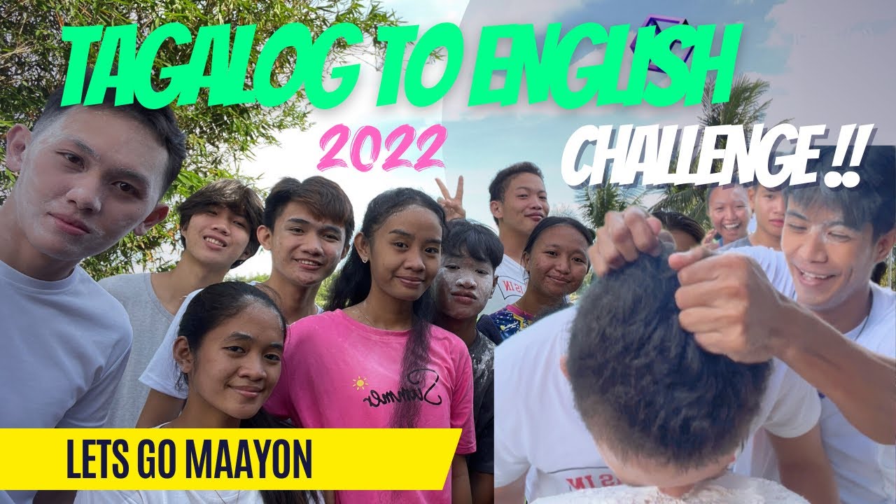 TAGALOG TO ENGLISH CHALLENGE || Karamel Media|| - YouTube