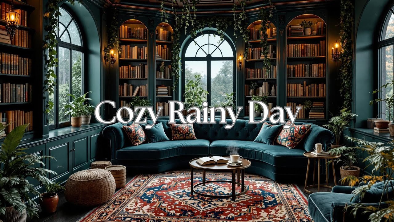 Cozy & Relaxing Rain Ambience/Home Reading Nook - YouTube