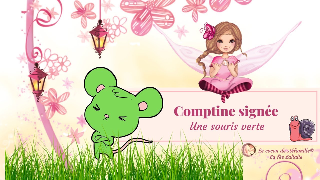 Comptine en bébé signes : Une souris verte - YouTube