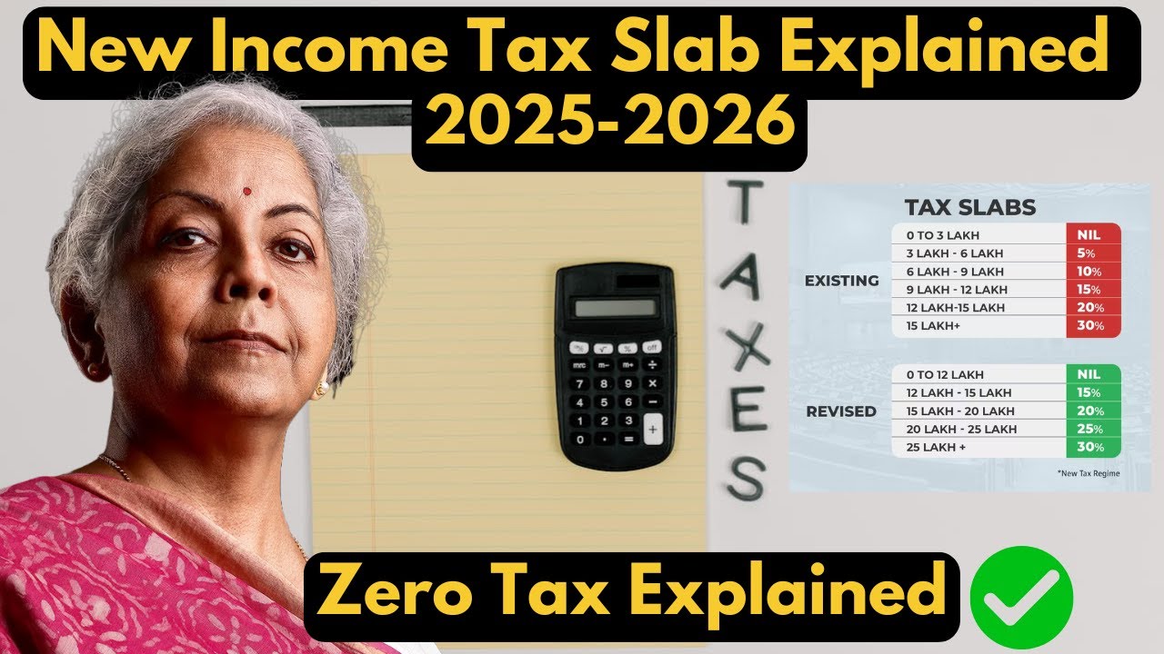 New Tax Slab Explained | New Tax Slab in Budget 2025 | Zero Tax for 12 ...