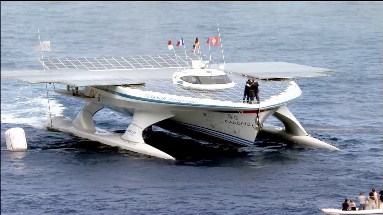 PlanetSolar - First around the World with solar energy - YouTube