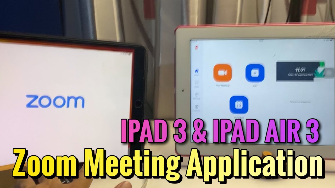 Test Zoom Meeting Interaksi iPad 3 Dengan iPad Air3 - YouTube