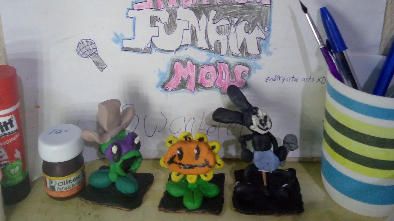 creando los mods de fnf de plastilina parte 23 (girasol Oswald y ...