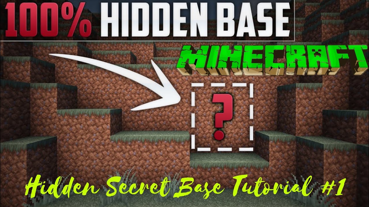 Minecraft : Hidden Secret Base Tutorial #1 #minecraft #secretbase # ...