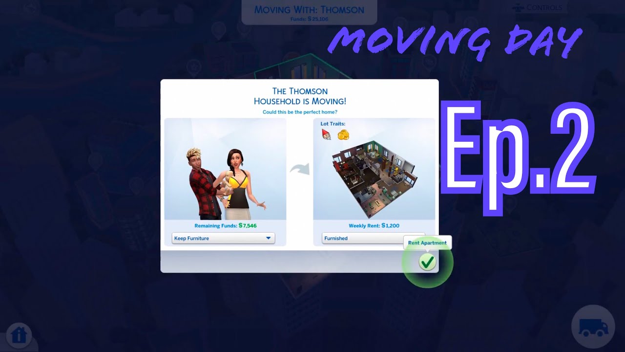 The Sims 4 Season 2 Ep.2 Moving Day - YouTube