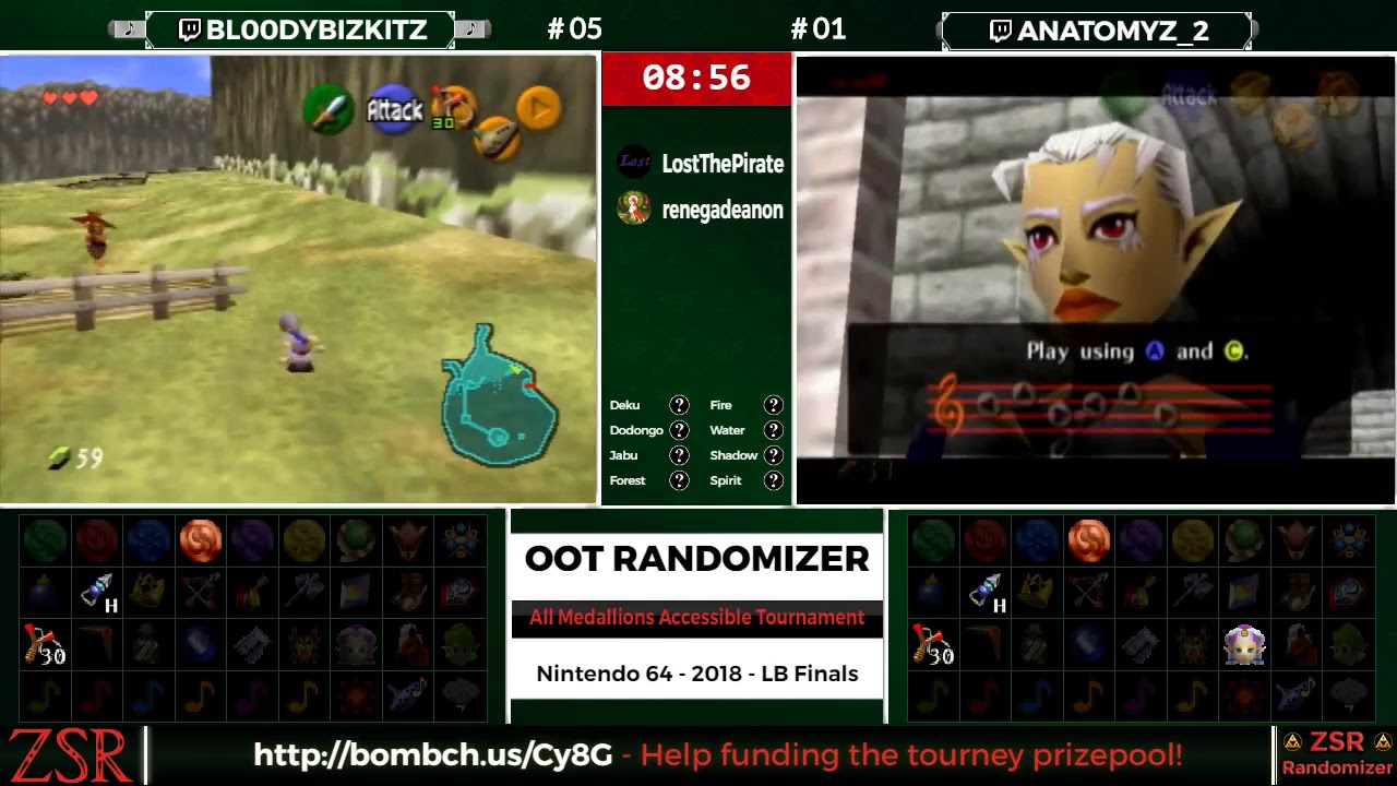 OoTR Accessible Tournament: LB Finals - bl00dybizkitz vs. atz - YouTube