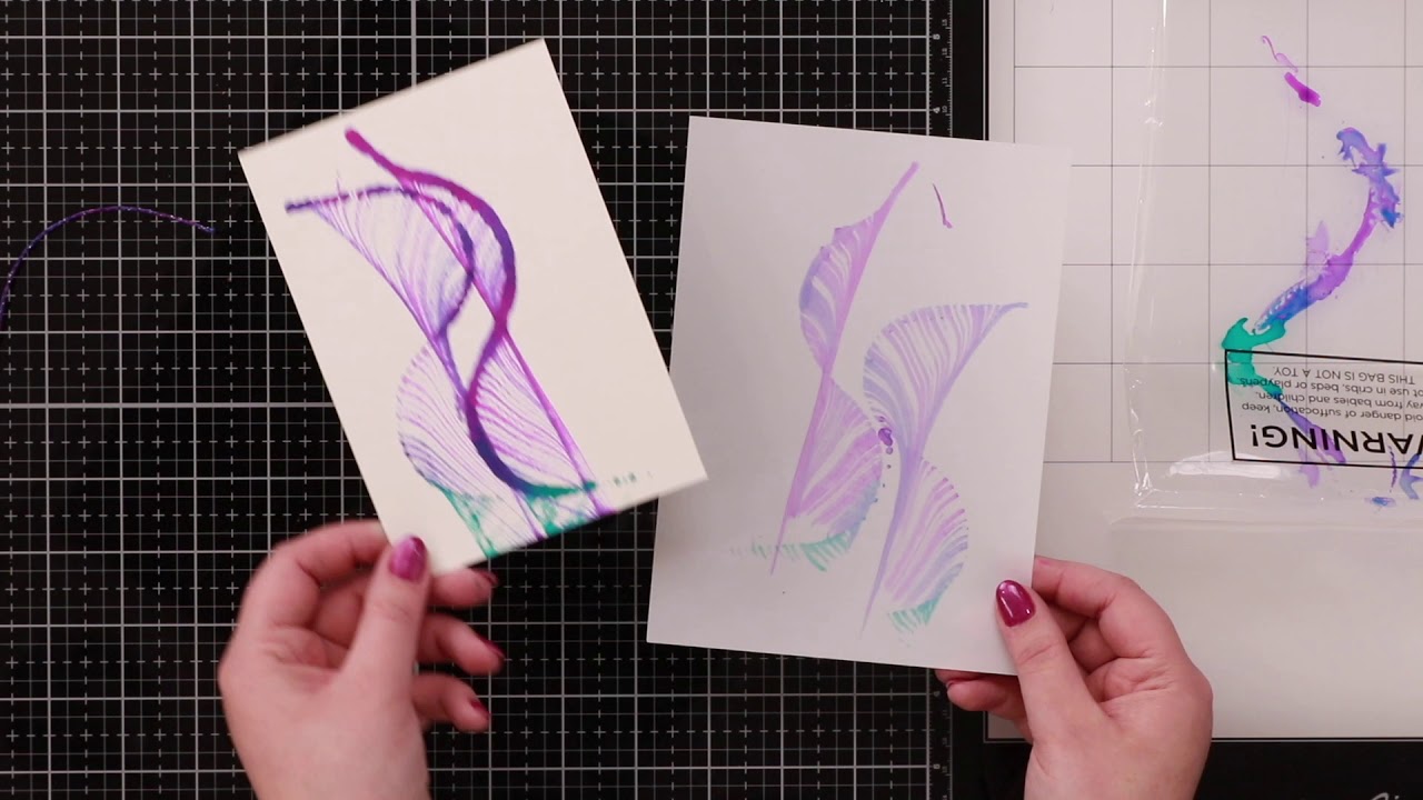 Quick tip for Easy STRING ART with Alcohol Ink - Inktoberfest Day 28 ...