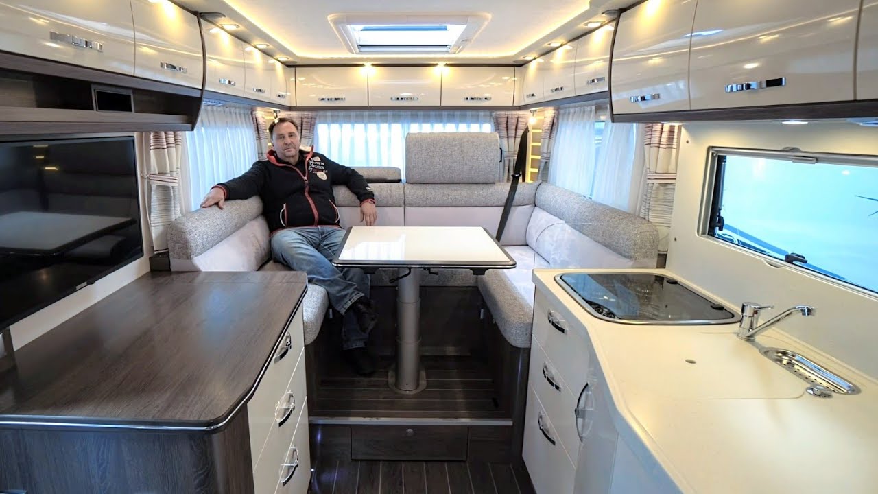 LUXUX WOHNMOBIL LINER 2023 Phoenix Alkoven mit XL Rundsitzgruppe. - YouTube