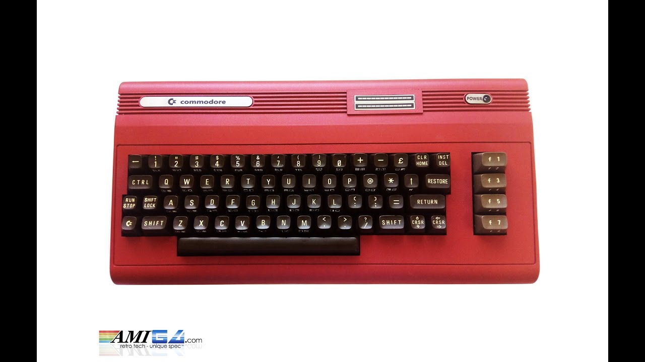 Customised Luxurious Red C64 Commodore 64. The 'Red Devil' - YouTube