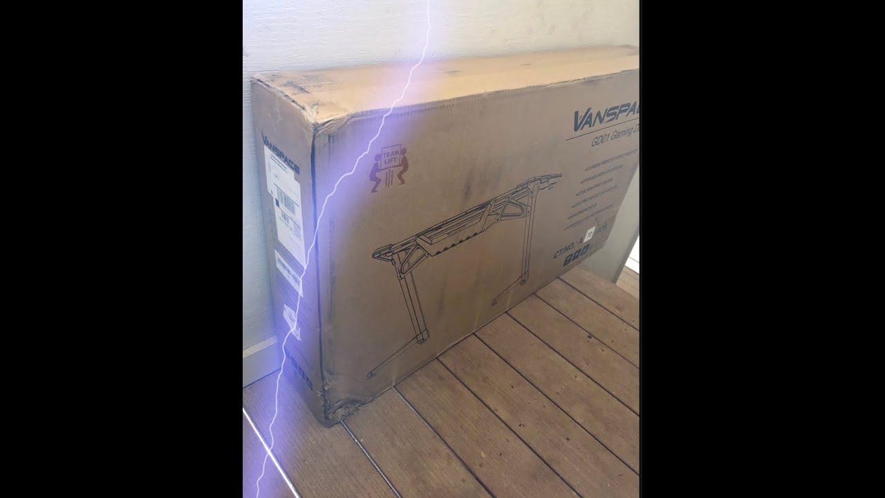 Gaming Desk Unboxing And Setup Reveal - YouTube