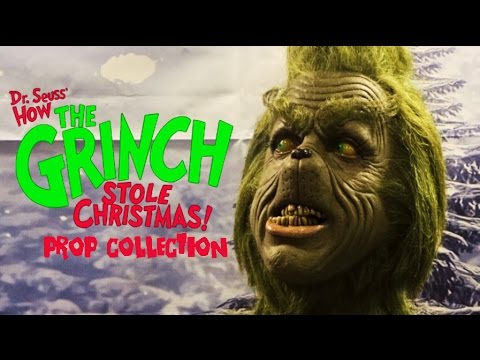 How the Grinch Stole Christmas Prop Collection Display - YouTube