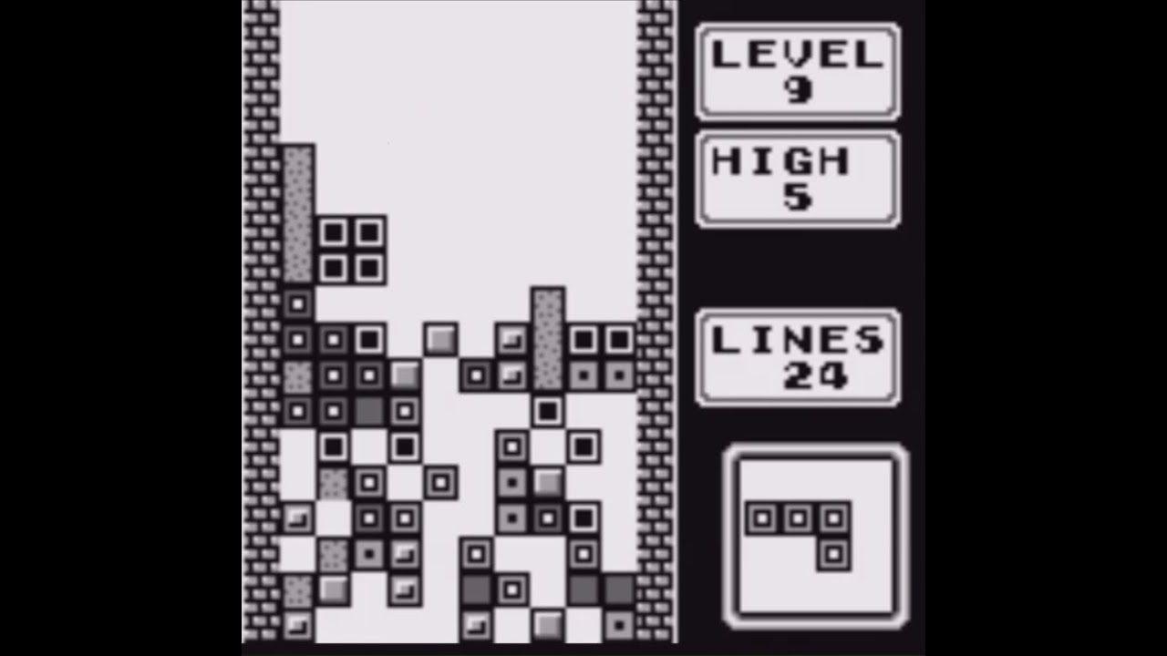 Tetris Game B completed on Nintendo Gameboy - YouTube