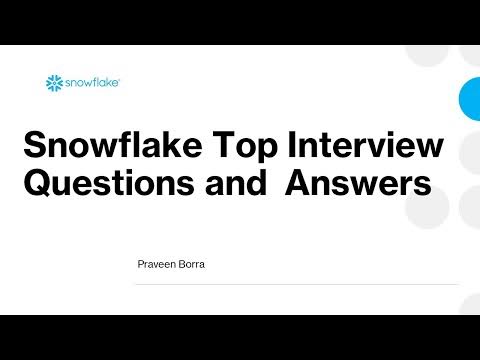 Snowflake Interview Questions and Answers | Top Snowflake Interview Questions | Snowflake ...
