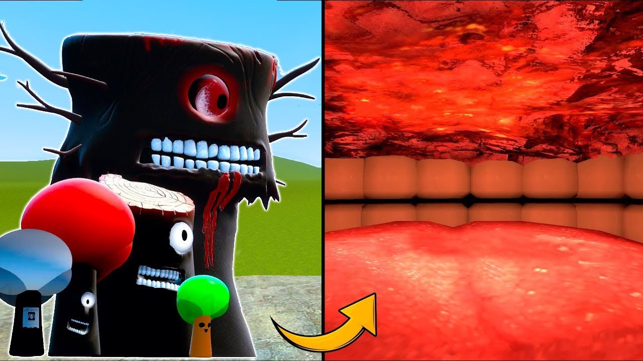 WHAT'S INSIDE THE MUTANT PHASES OF MR TREE SPRUNKI!(Garry's Mod) - YouTube