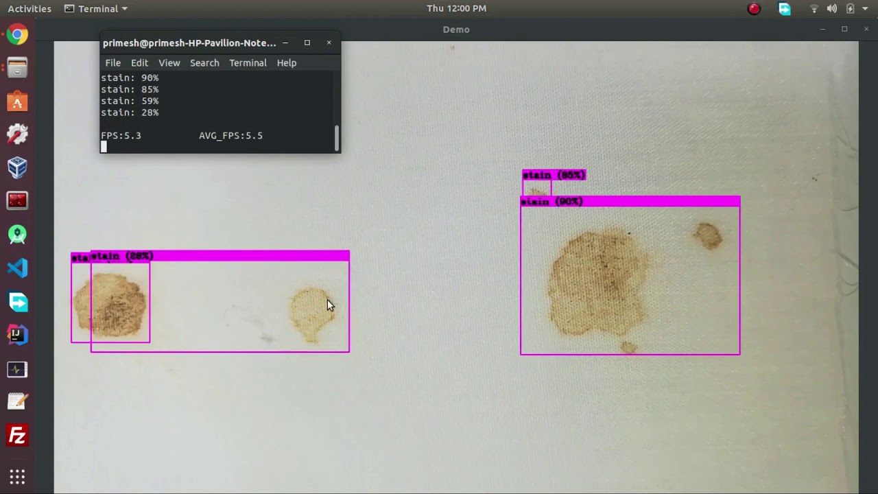 stain detection - YouTube