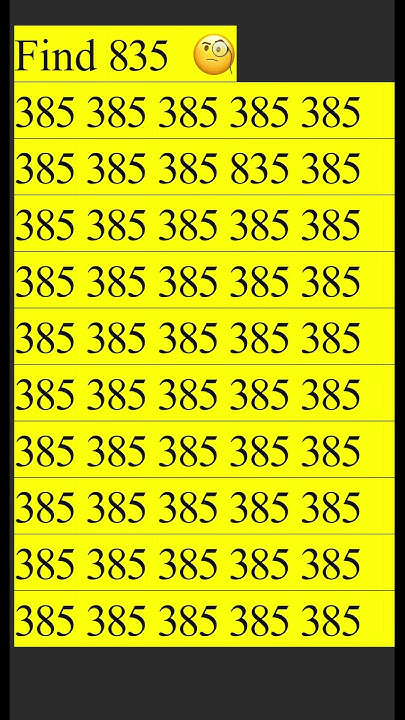 FIND 835 #shorts #shortsfeed #puzzle #mathstricks #youtubegaming - YouTube